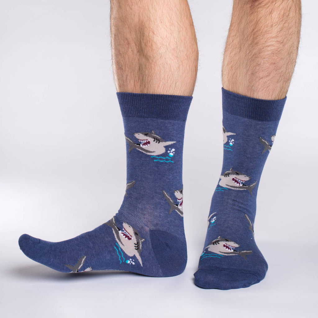 Men's King Size Sharks Socks – Good Luck Sock