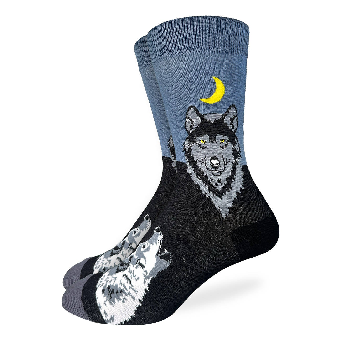 Men's Howling Wolf Socks | Designed in Canada – Good Luck Sock