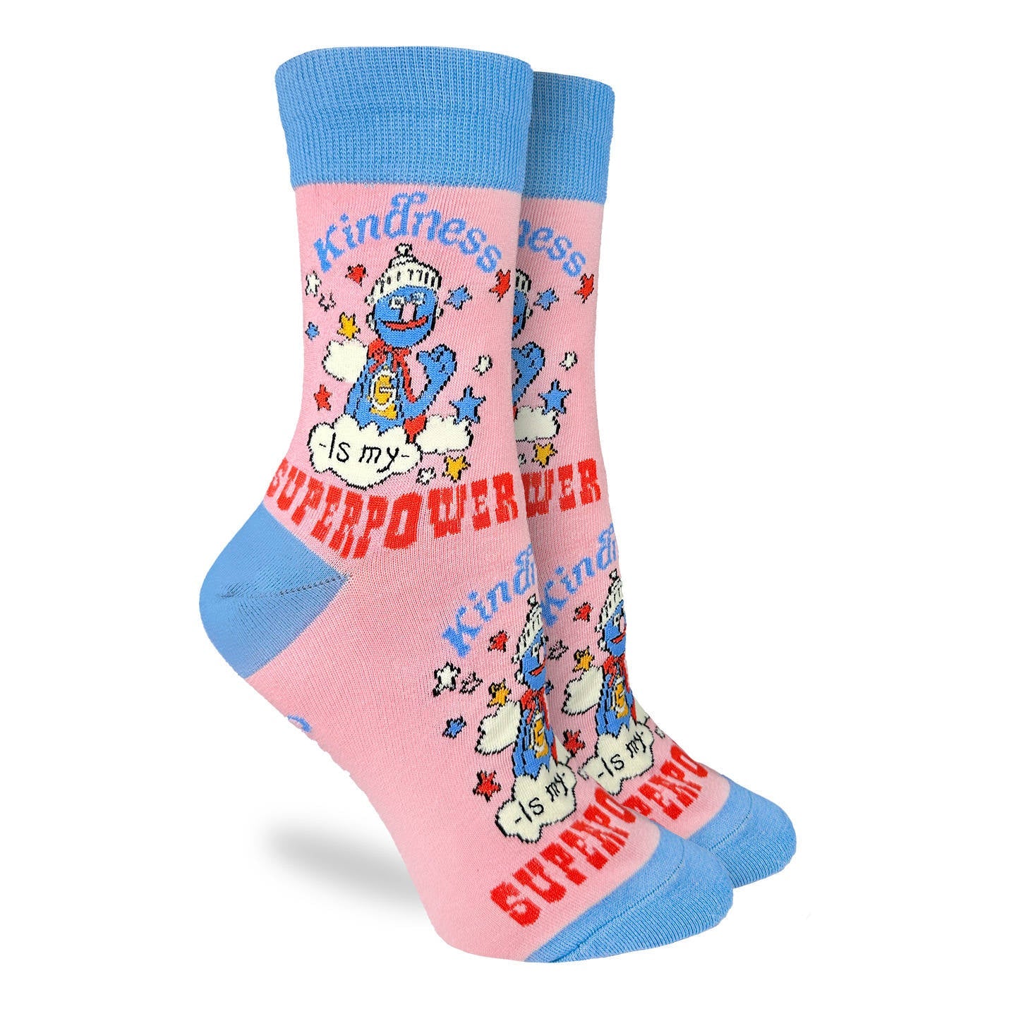 Women's Sesame Street, Grover, Kindness is my Superpower Socks ...