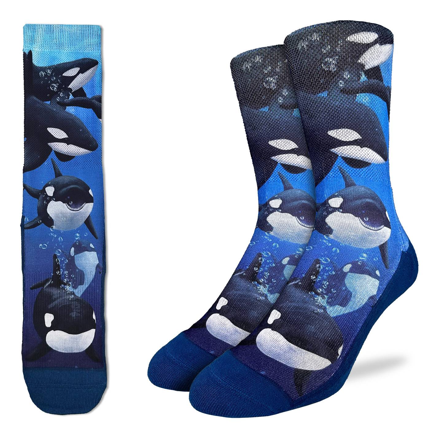 Men's Pod of Orcas Socks | Designed in Canada – Good Luck Sock
