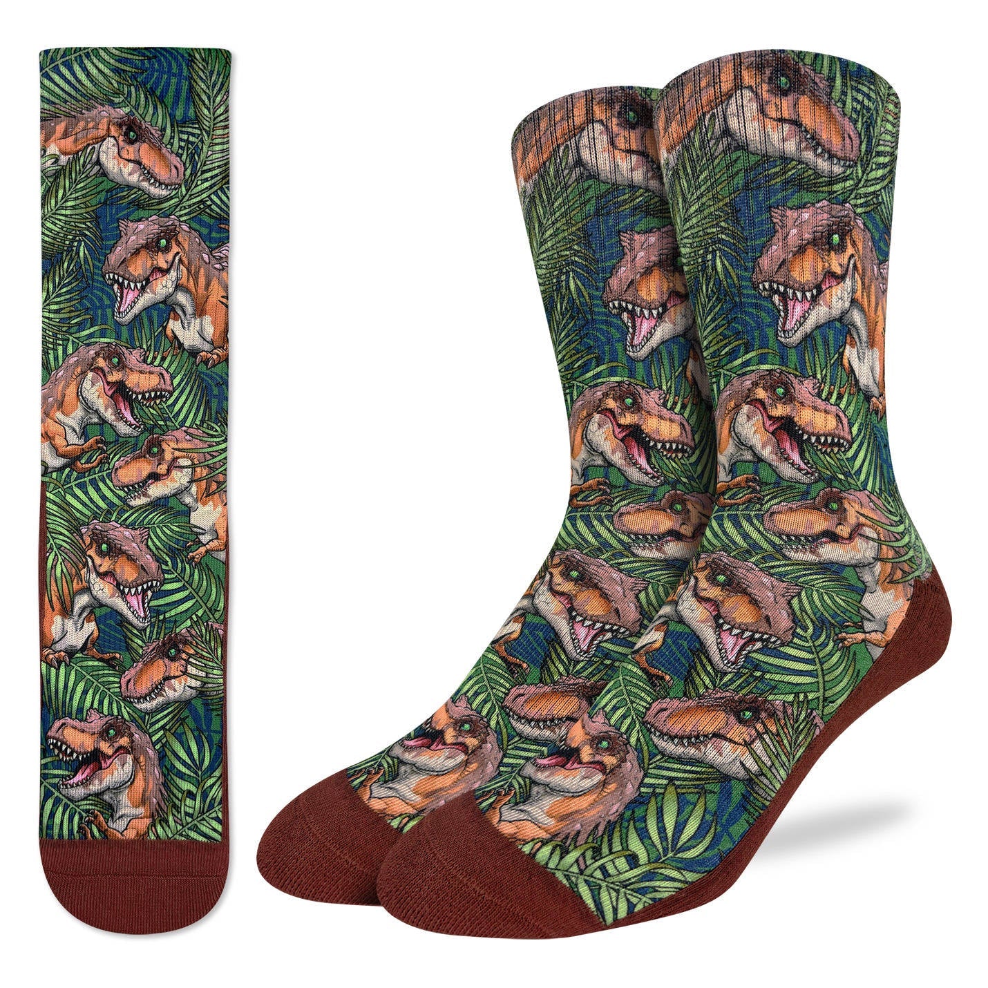 Men's Tyrannosaurus Rex in the Tropics Socks | Designed in Canada ...