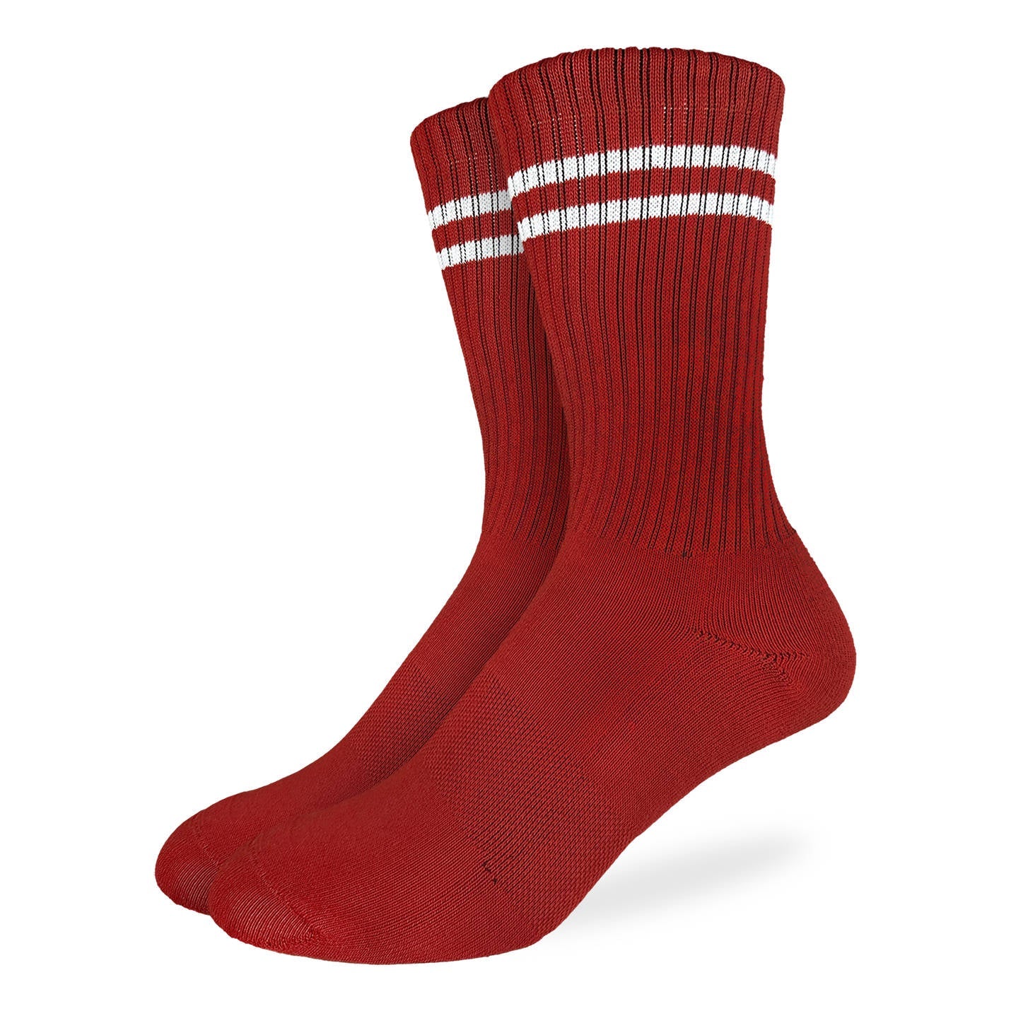 Men's Athletic Socks, Brick Red | Designed in Canada – Good Luck Sock