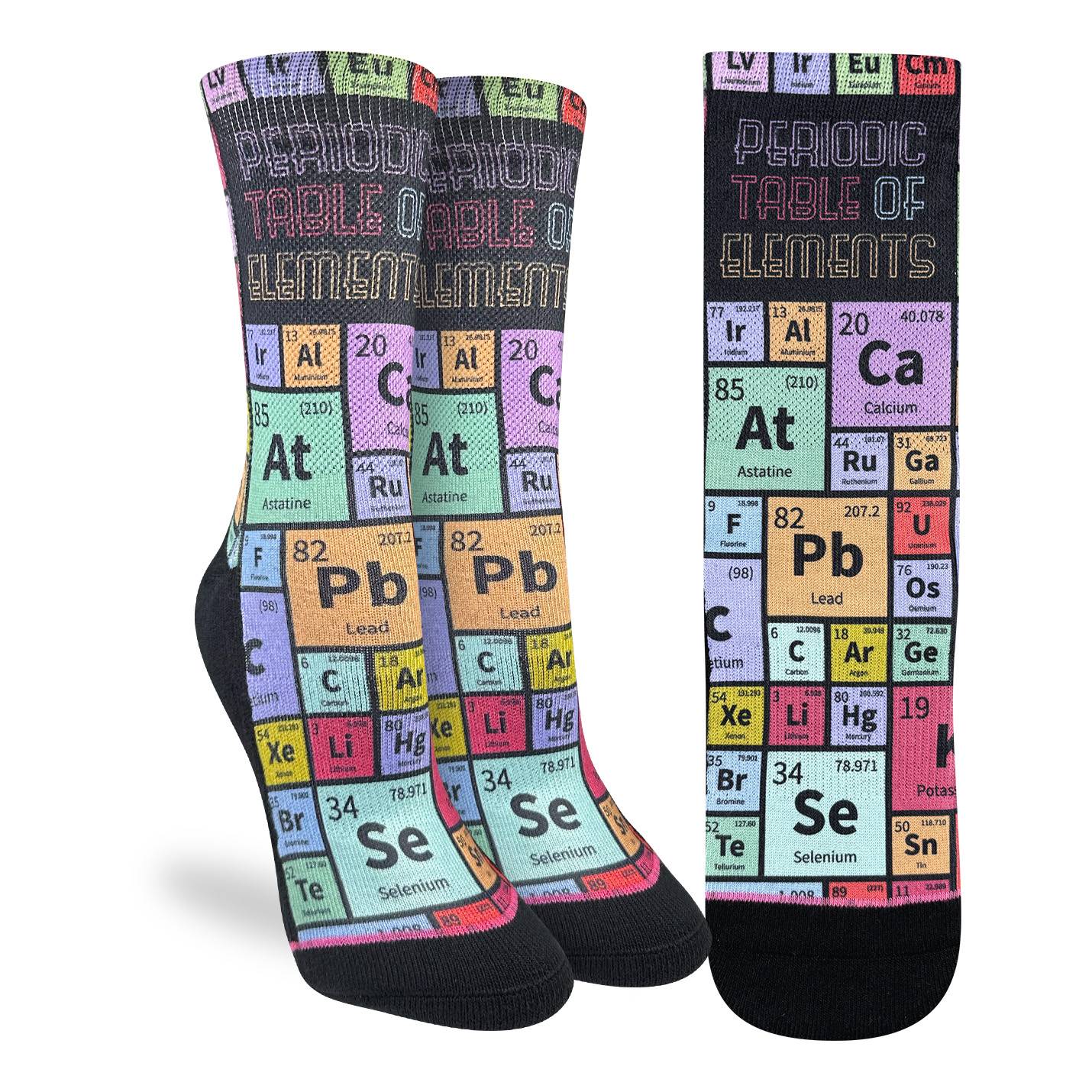Women's Periodic Table Of Elements Socks | Designed in Canada – Good ...