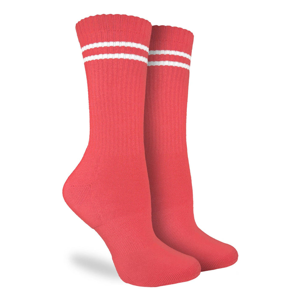 Women's Athletic Socks, Tomato Red | Designed in Canada – Good Luck Sock