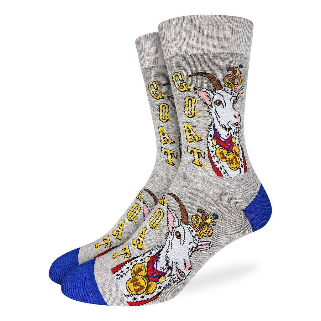 Mens King Size G.O.A.T. Socks – Good Luck Sock