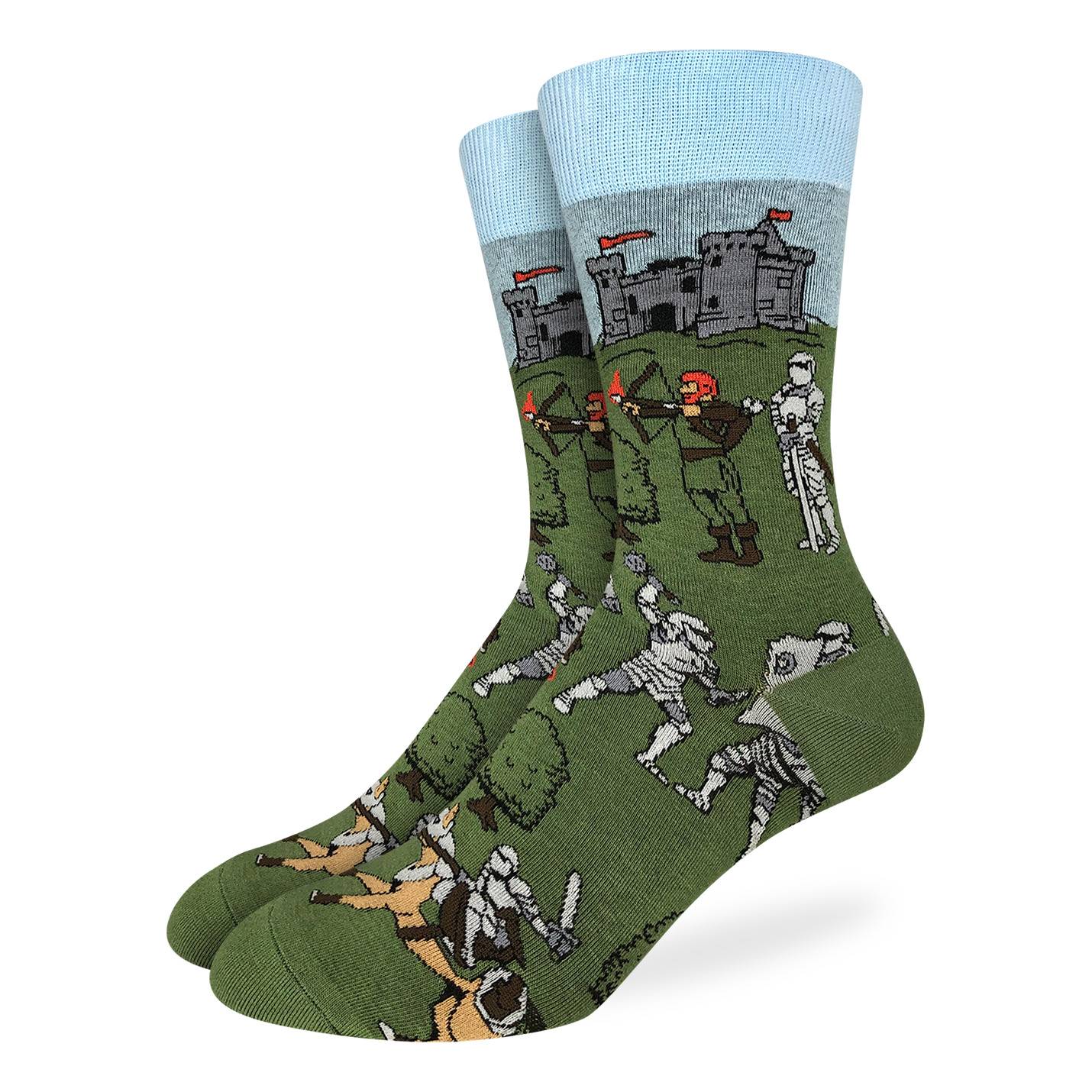 Men's Medieval Knights Socks | Designed in Canada – Good Luck Sock