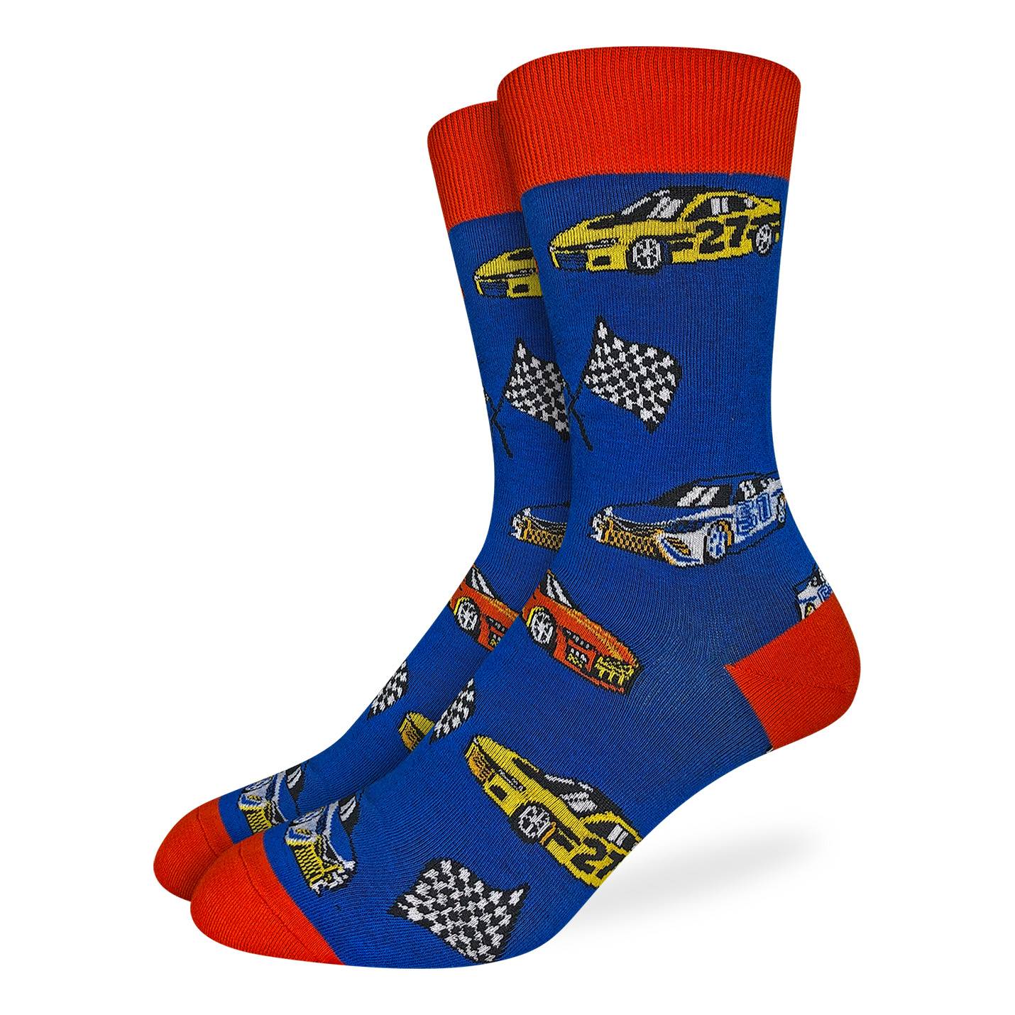 Men's Race Cars Socks | Designed in Canada – Good Luck Sock