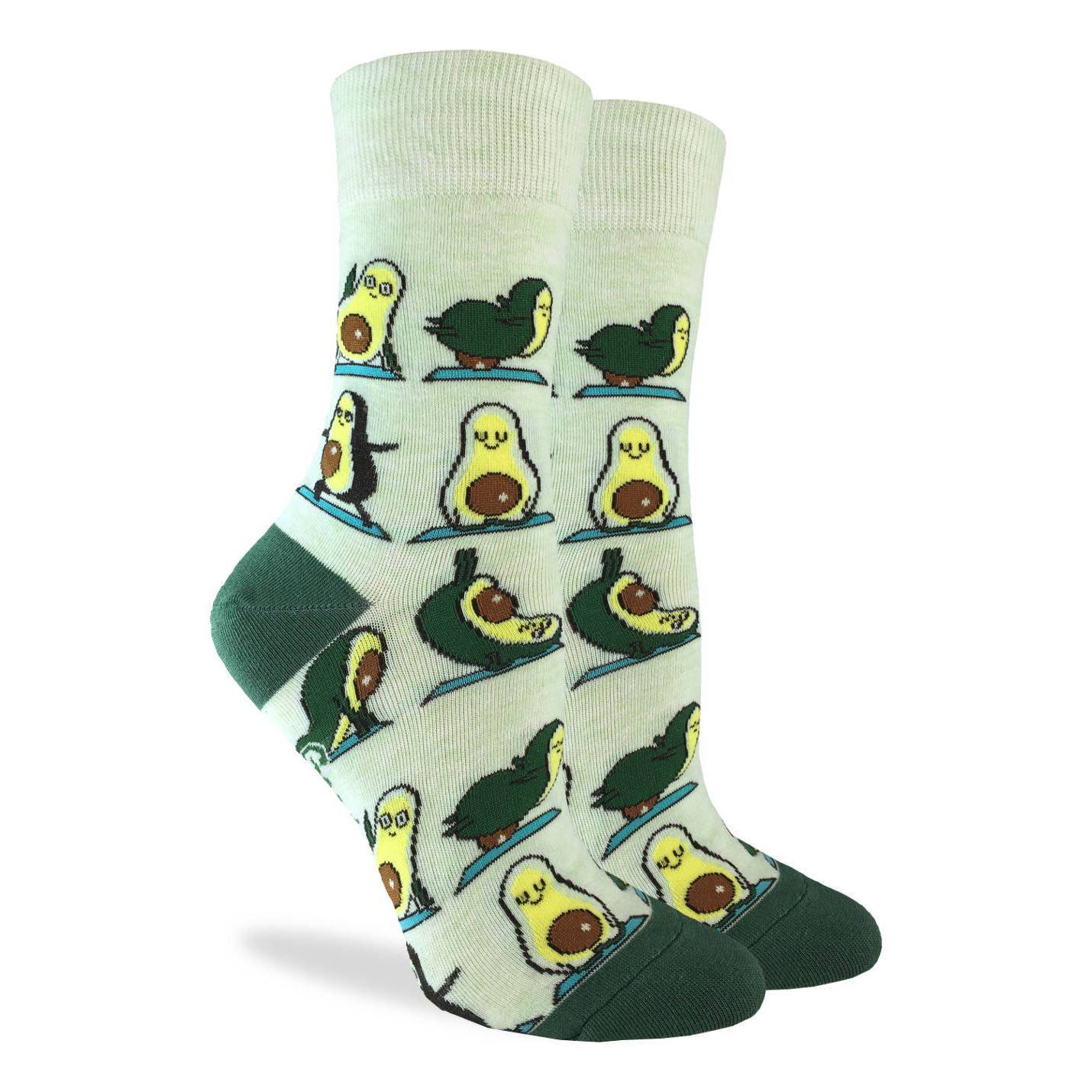 Women's Avocado Yoga Socks | Designed in Canada – Good Luck Sock