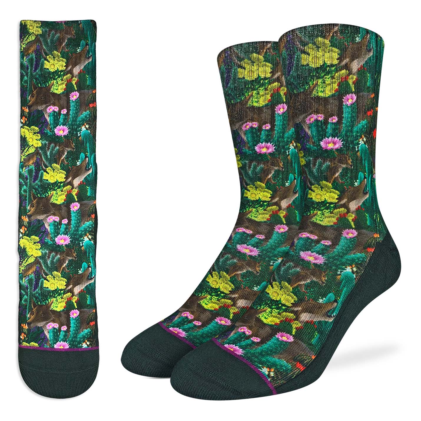 Men's Cactus Coyotes Socks | Designed in Canada – Good Luck Sock