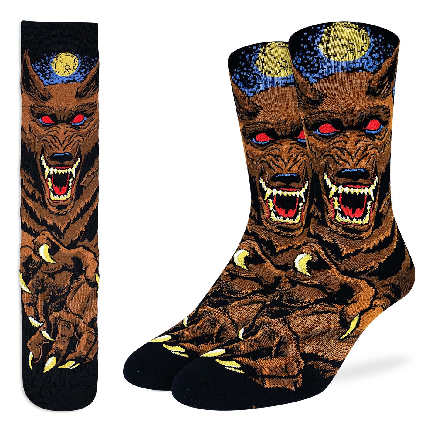 Men's Evil Werewolf Socks | Designed in Canada – Good Luck Sock