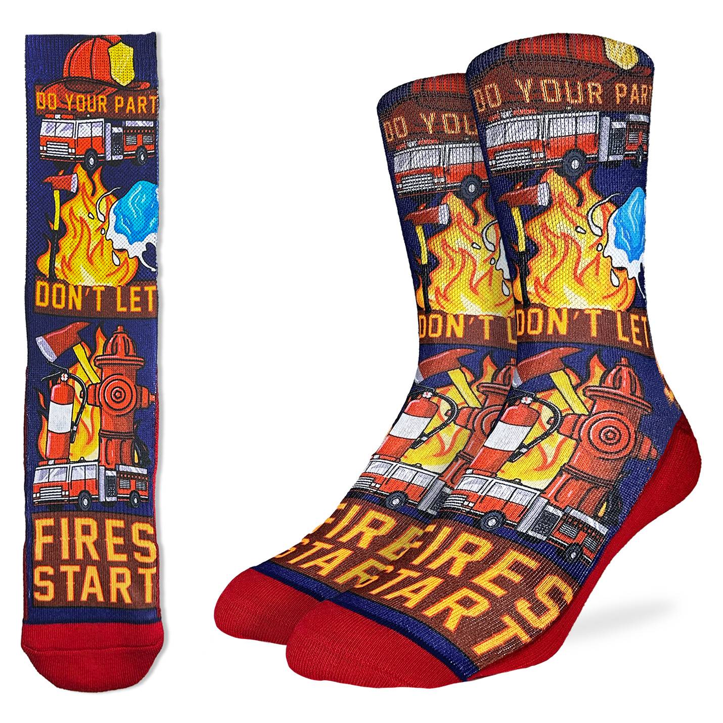 Men's Firefighter, Don't Let Fires Start Socks | Designed in Canada ...