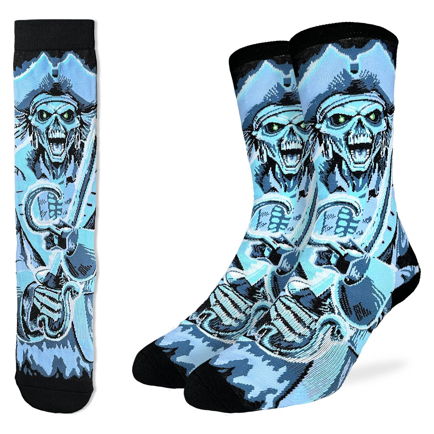 Men's Evil Ghost Pirate Socks | Designed in Canada – Good Luck Sock
