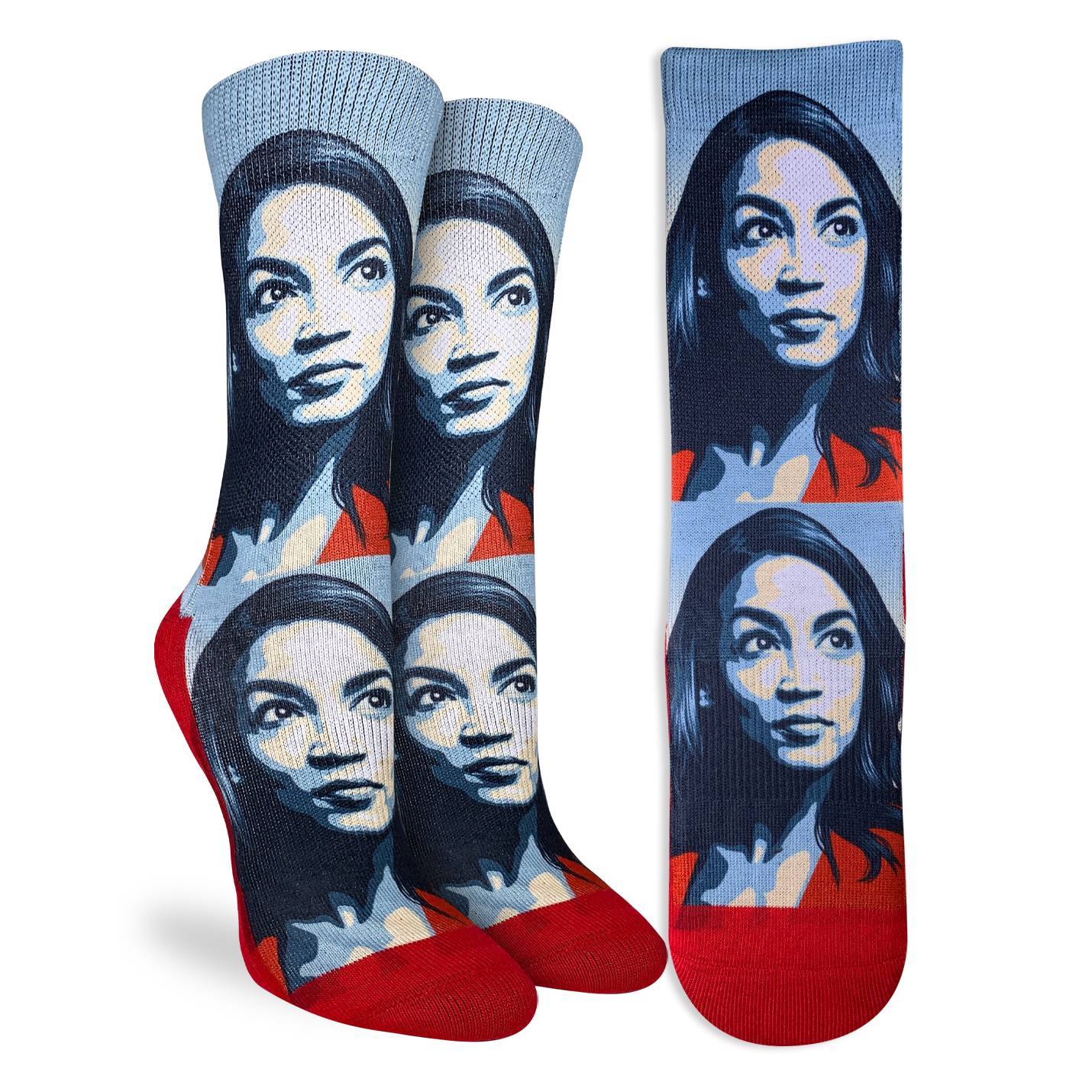 Women's Alexandria Ocasio-Cortez Socks – Good Luck Sock
