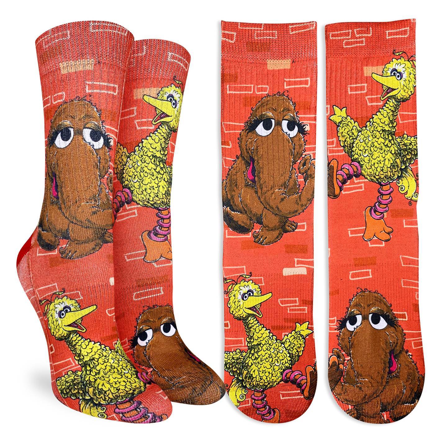 Women's Sesame Street, Big Bird and Snuffleupagus Socks | Designed in ...
