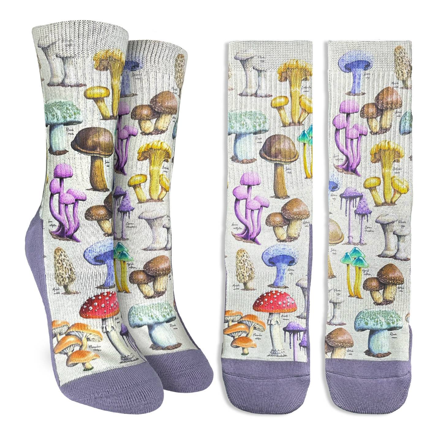 Women's Morphology of Mushrooms Socks | Designed in Canada – Good Luck Sock