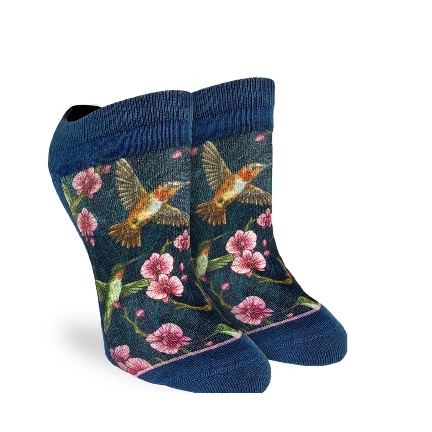 Women's Hummingbird Ankle Socks | Designed in Canada – Good Luck Sock